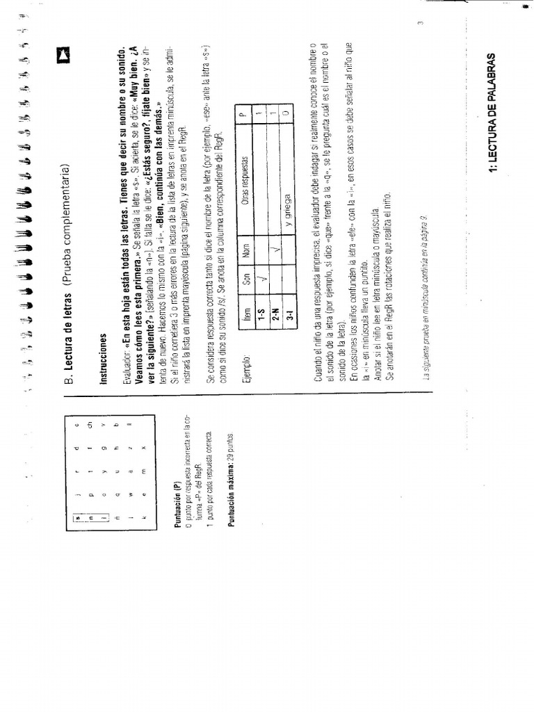 Cuadernillo Test Lee | PDF