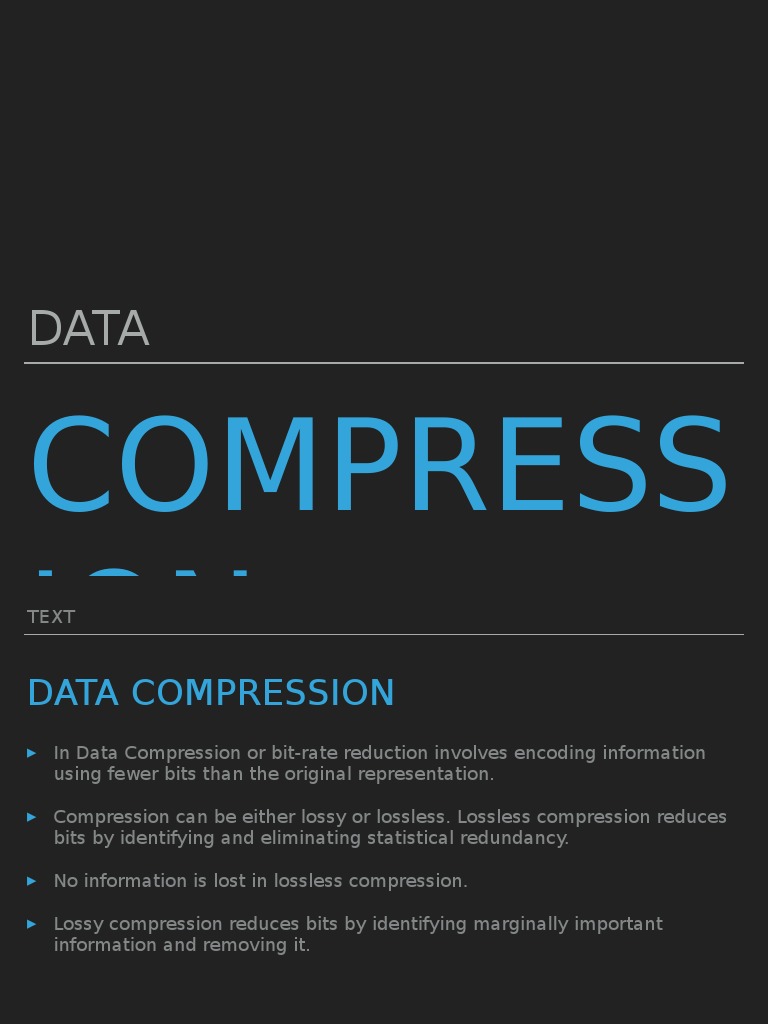 Data Compression2 | PDF | Data Compression | Computer Data