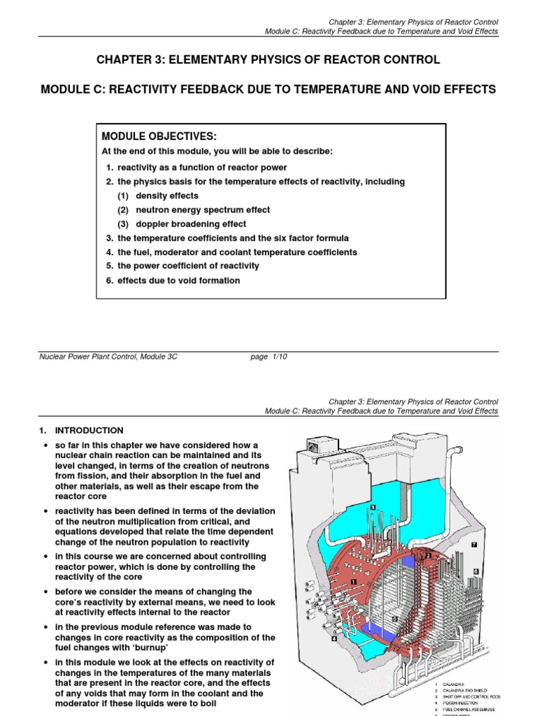 Chapter 3: Elementary Physics of Reactor Control Module C: Reactivity ...