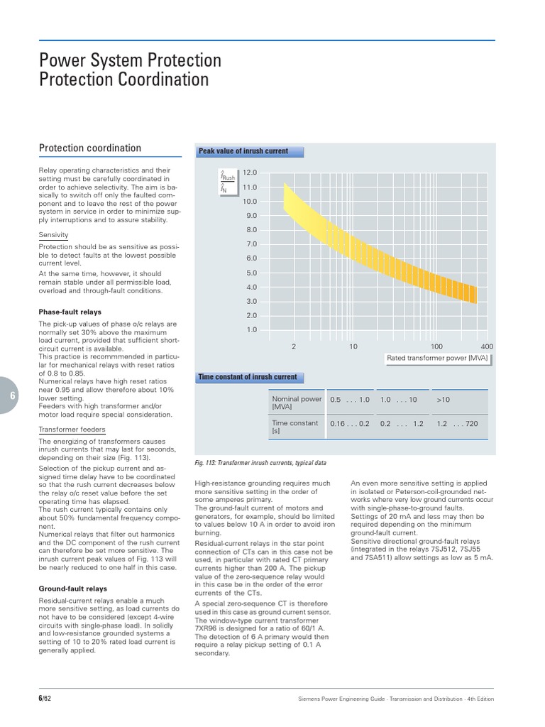 Siemens-Protection Coordination PDF | PDF | Relay | Fuse (Electrical)