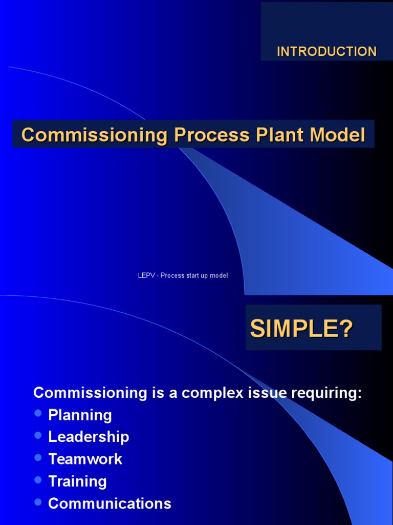 Commissioning Process Plant Model | PDF | Construction Management ...