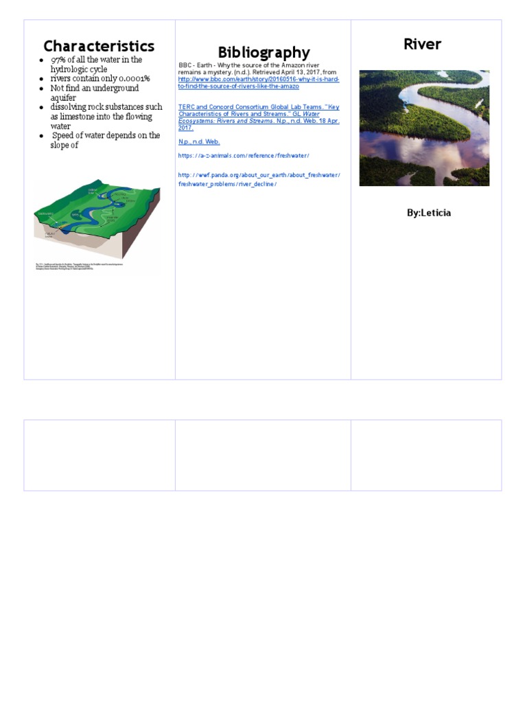 Key Characteristics of Rivers and Streams | PDF | River | Aquatic Ecosystem