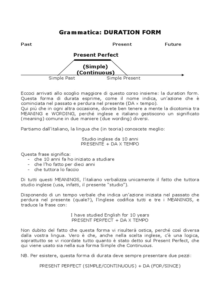 Duration Form PDF | PDF