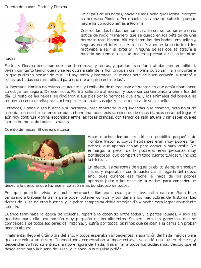 Cuento de Hadas | PDF | Hadas | Pobreza