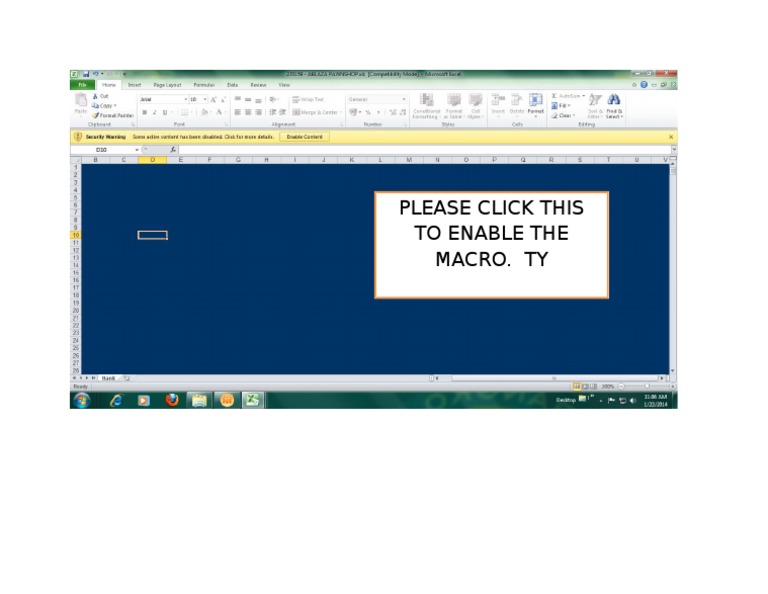Please Click This To Enable The Macro. Ty | PDF