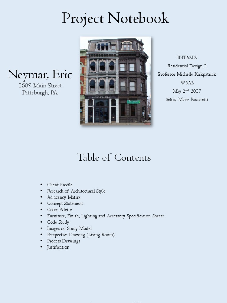 Inta212 Passaretti Selina W6a1 Notebook | PDF | Upholstery | Tile