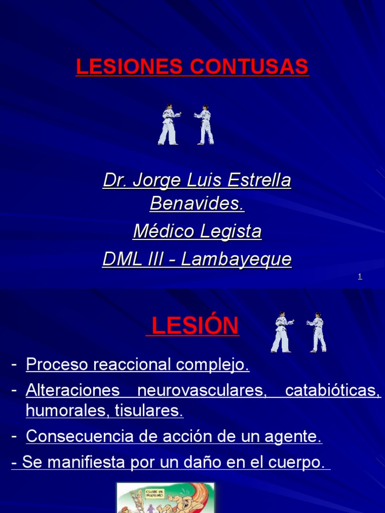 Lesiones Contusas | PDF | Lesión | Piel