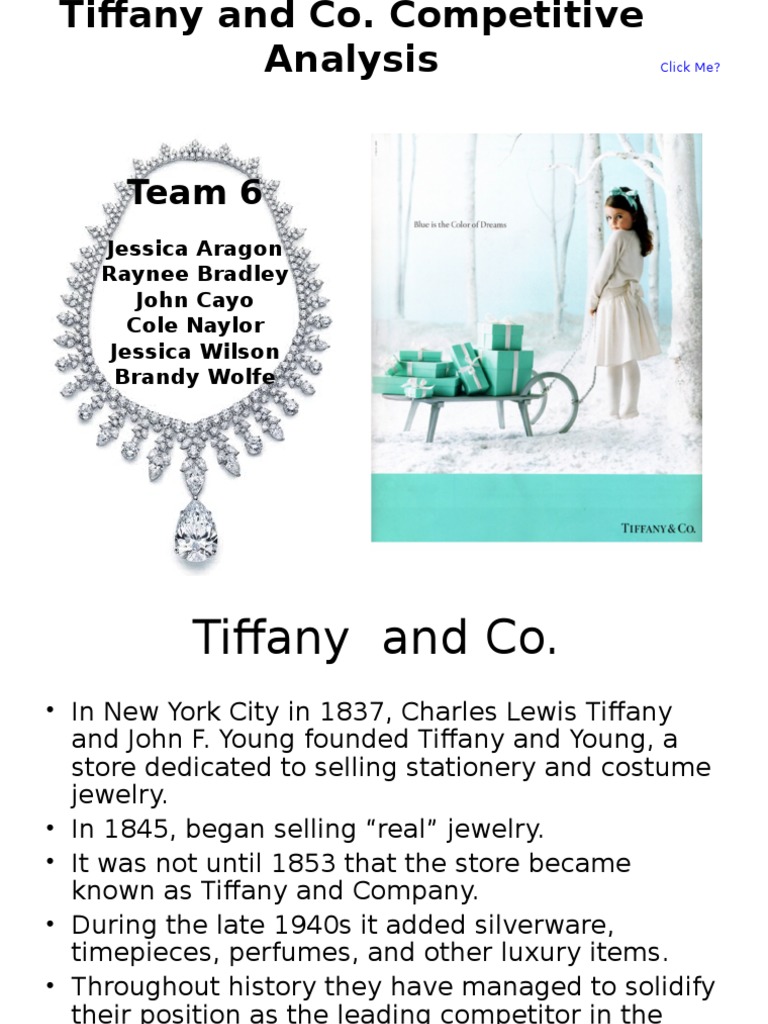 TIffany and Co. Competitive Analysis Presentation | PDF | Brand | Inventory