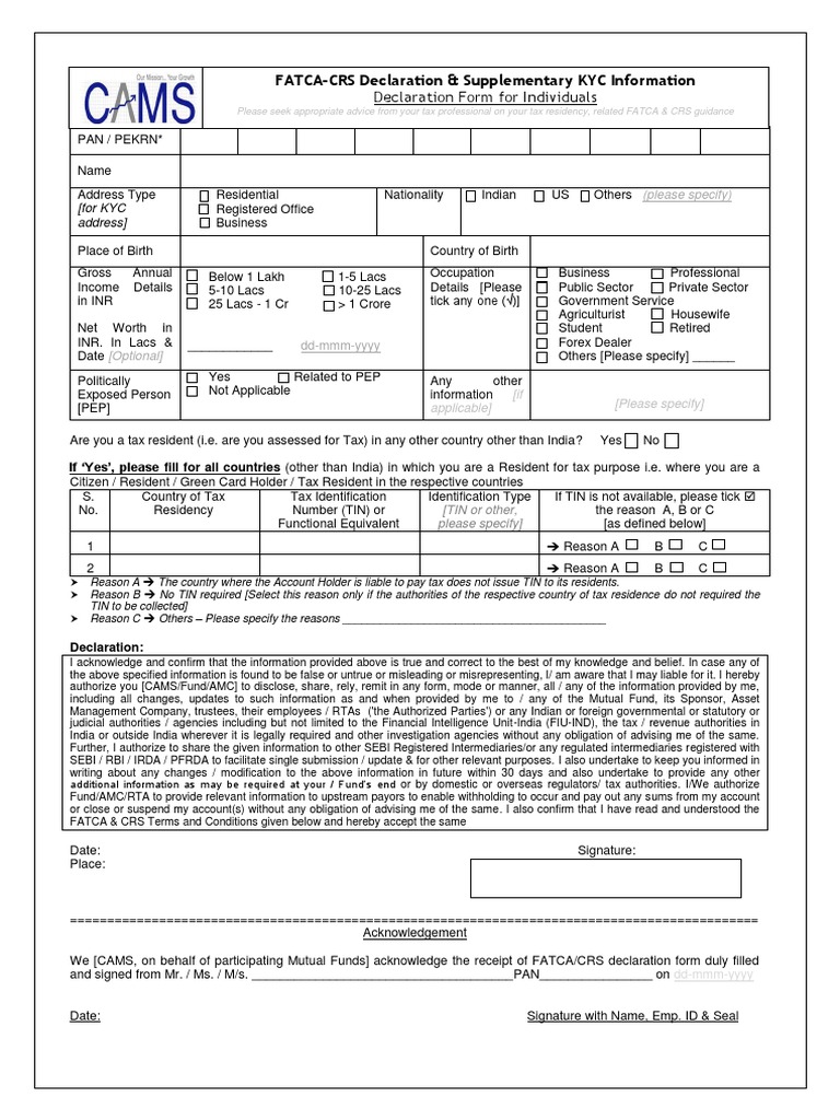 FATCA-Individuals.pdf | Identity Document | Taxes