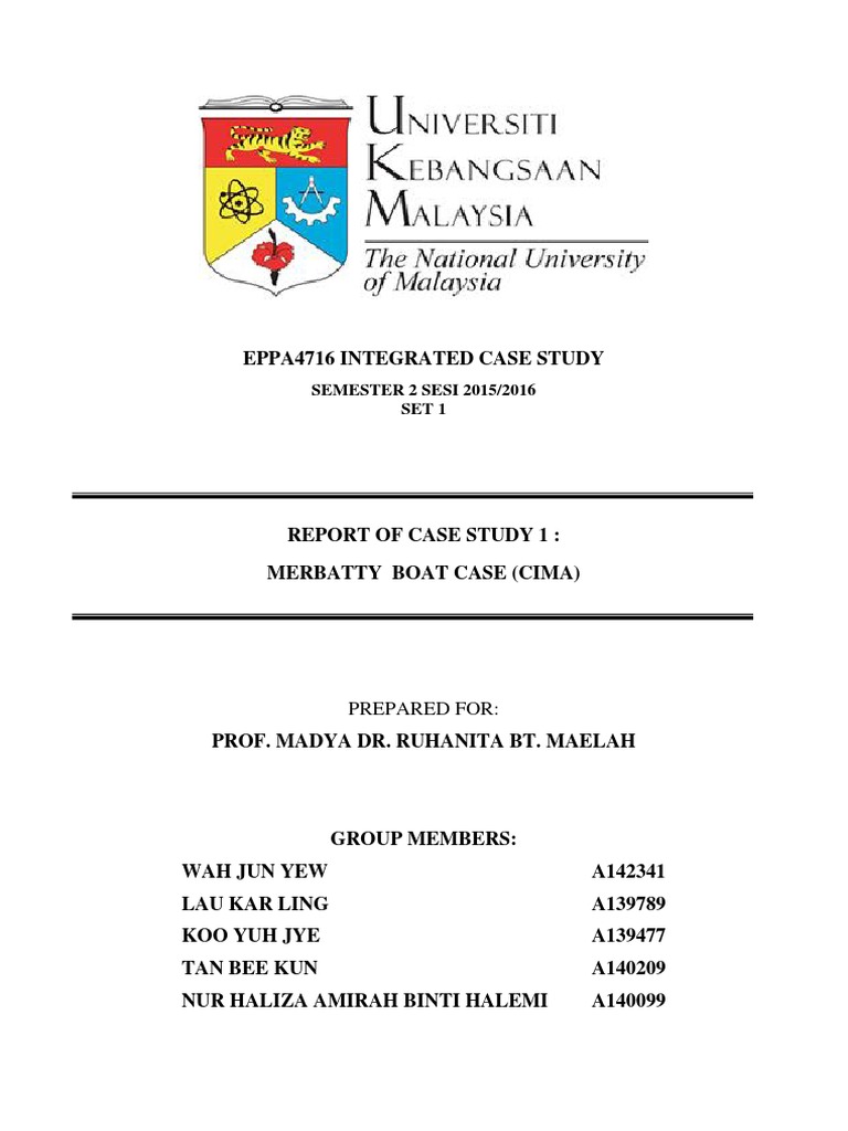 ICS Merbatty Boat Case Report Example PDF | PDF | Reputation | Sales
