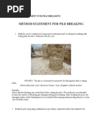 Method Statement For Bored Pile Construction | PDF | Deep Foundation | Concrete