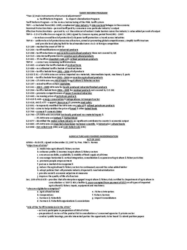 CUSTOMS Primer Summary | PDF | Dumping (Pricing Policy) | World Trade Organization