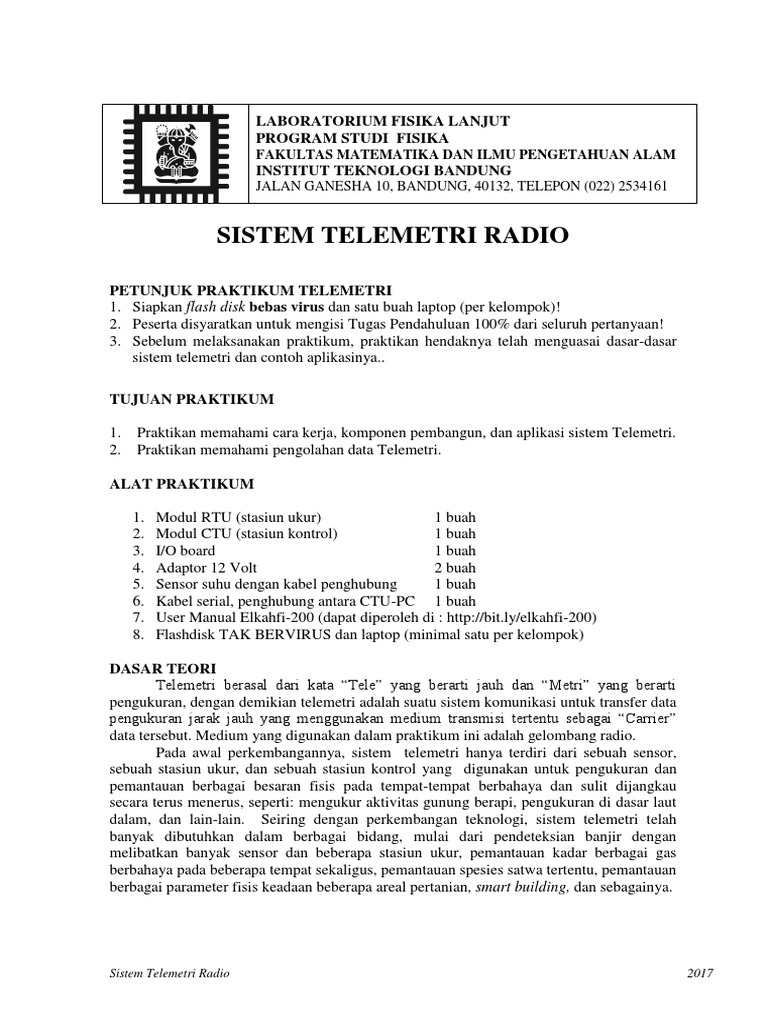Modul 04 Sistem Telemetri Radio | PDF