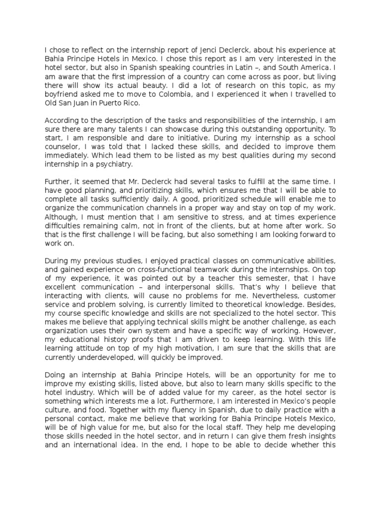 Internship Report | PDF | Motivation | Motivational