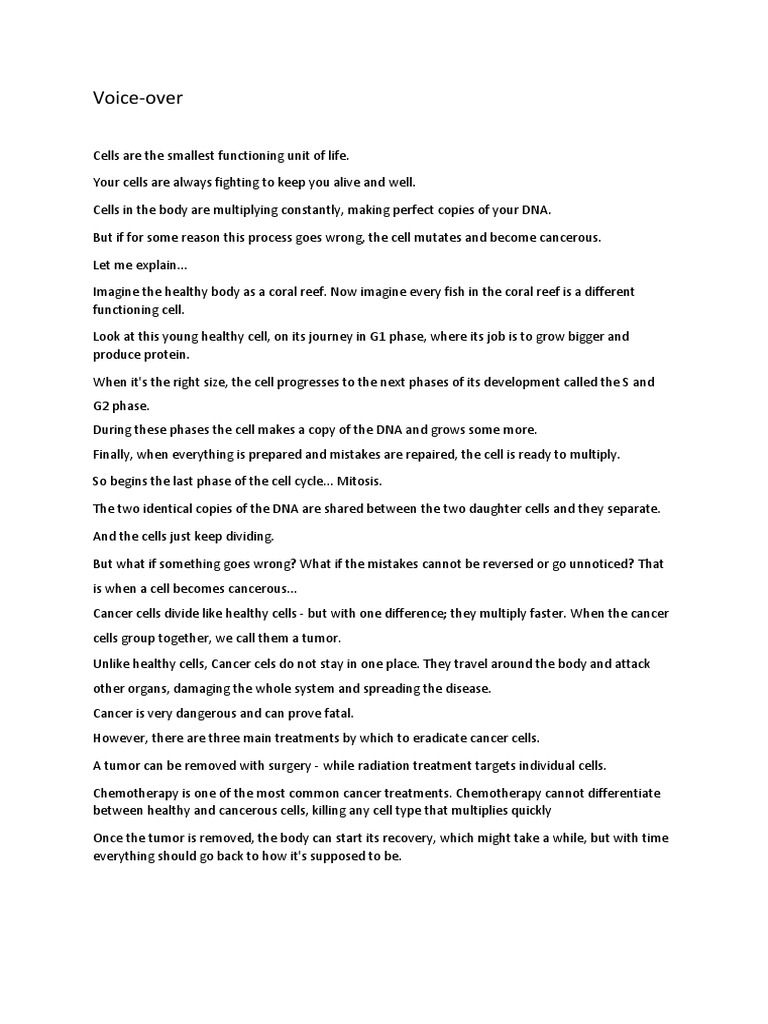 Voice Acting Script PDF | PDF