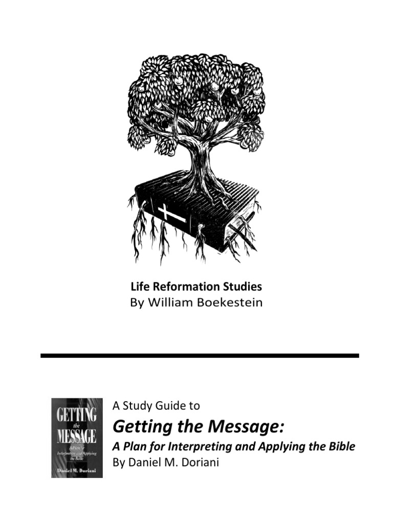 Getting The Message Study Guide | PDF | Biblical Hermeneutics | Bible