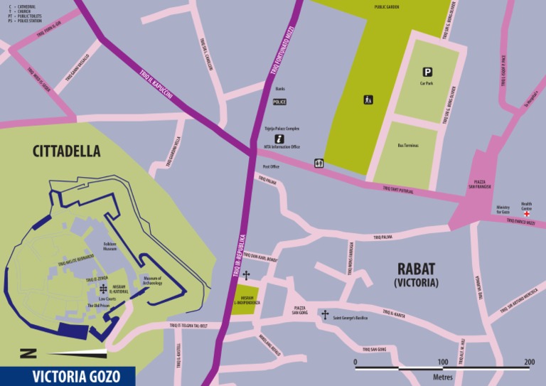 Map of Victoria Gozo | PDF