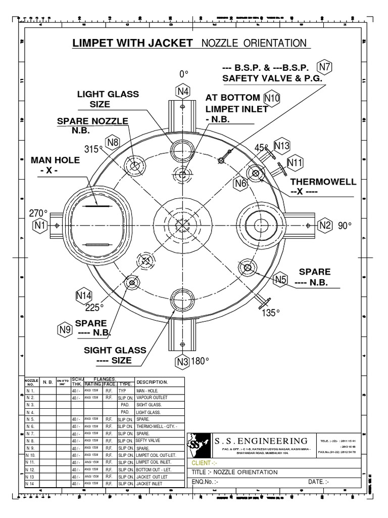Limpet Jacket Nozzle Orientation Guide | PDF | Nature
