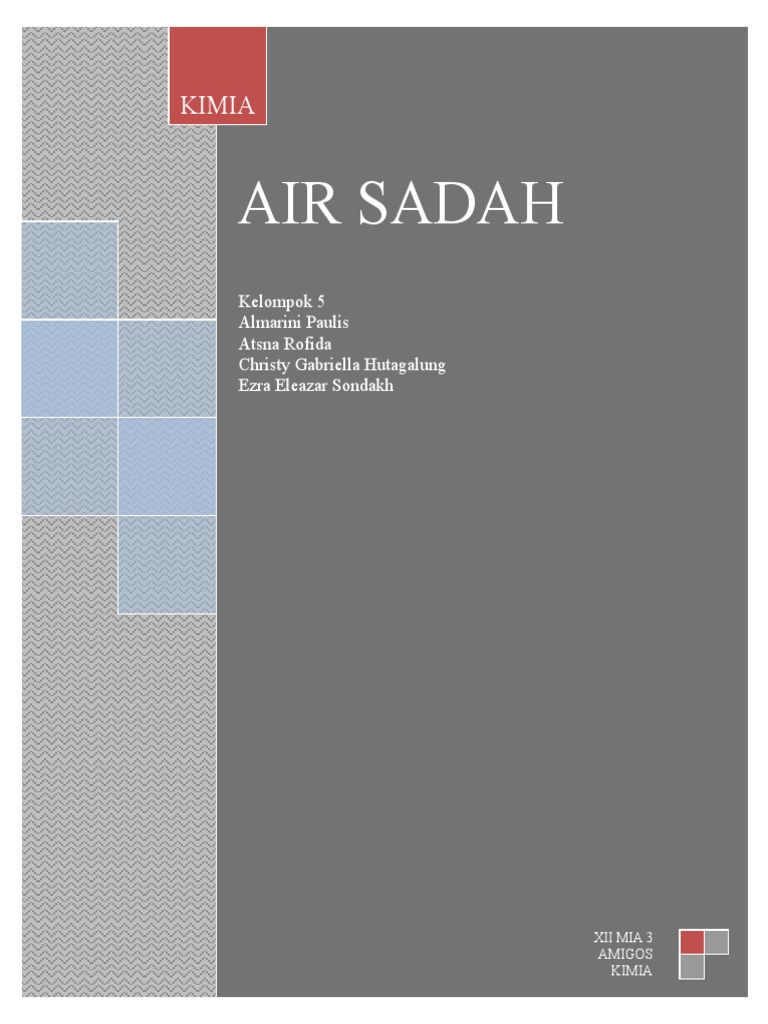 Air Sadah | PDF