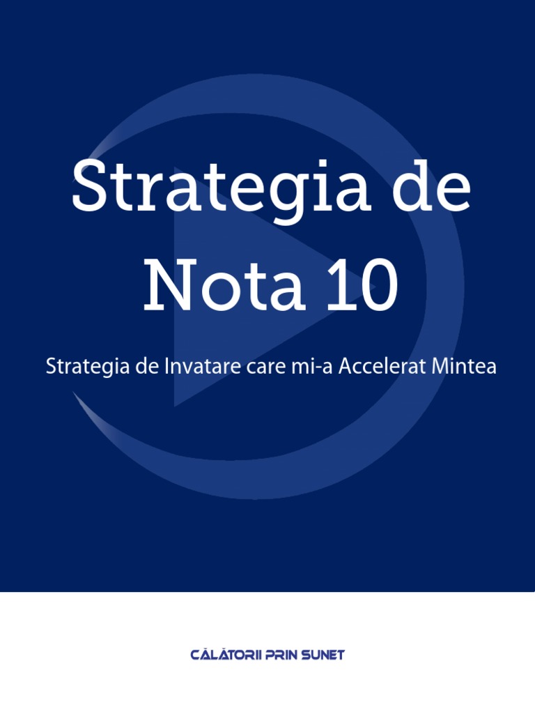 Strategia de Nota 10 PDF | PDF