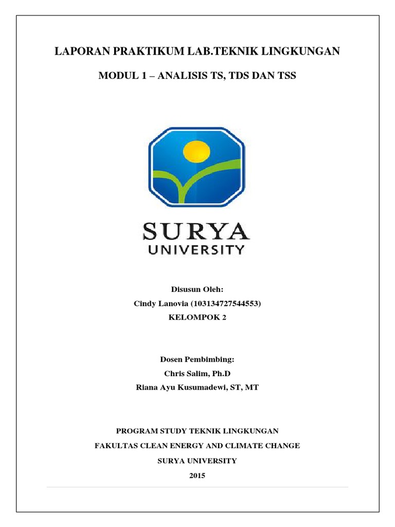 TS TSS Dan TDS. Laporan Praktikum 2 - La PDF | PDF | Sains & Matematika