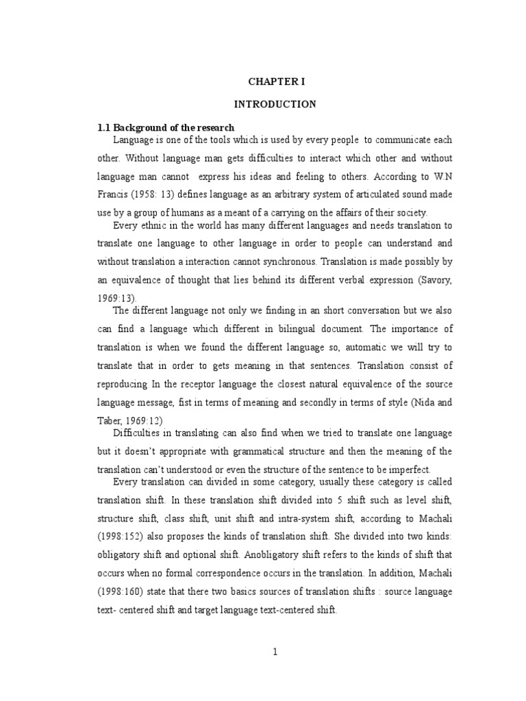 Understanding Translation Shifts in Sociology | PDF | Language Arts ...