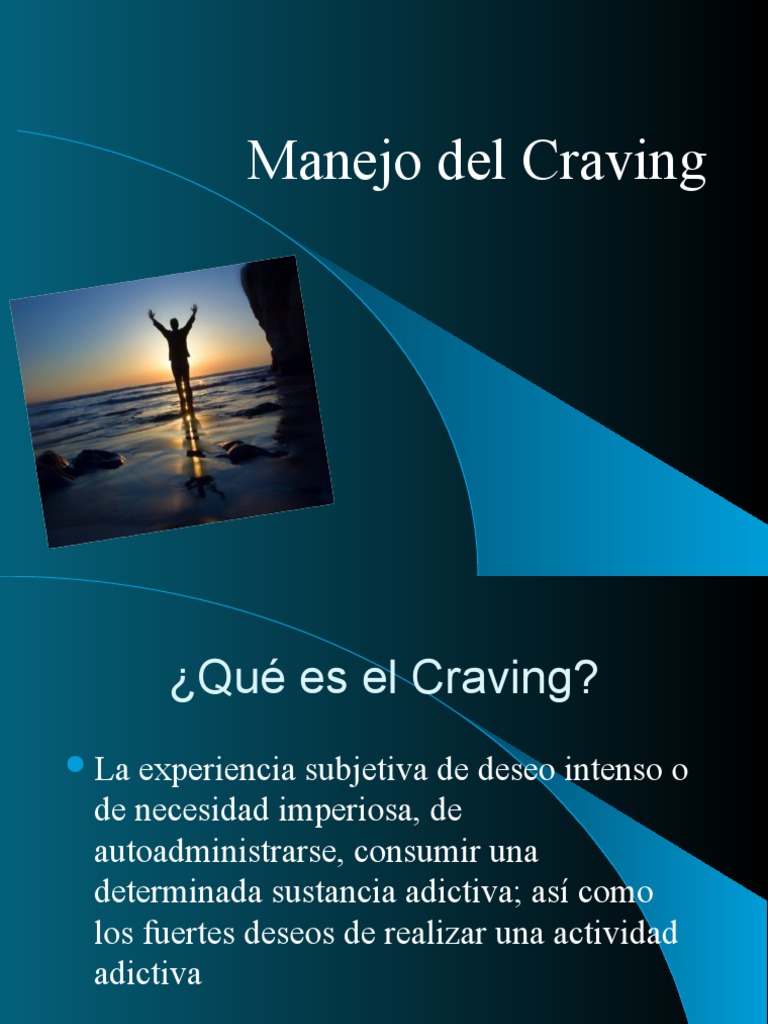 Manejo Del Craving II | PDF | Despachador de drogas | Ciencias del ...