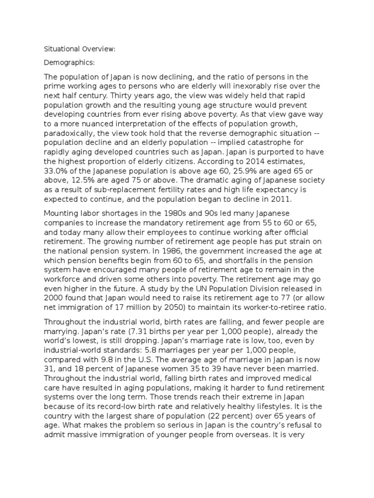 The Aging Crisis in Japan: Demographic Challenges, Economic Stagnation ...