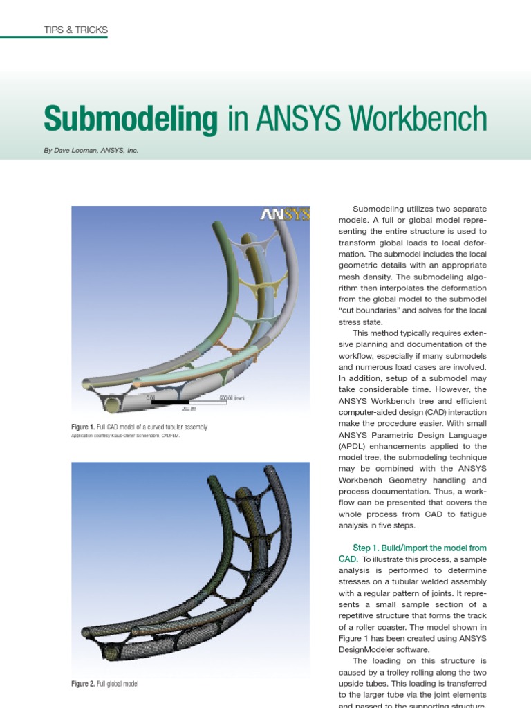 Sub Modeling in ANSYS Workbench | PDF | Computer Aided Design ...