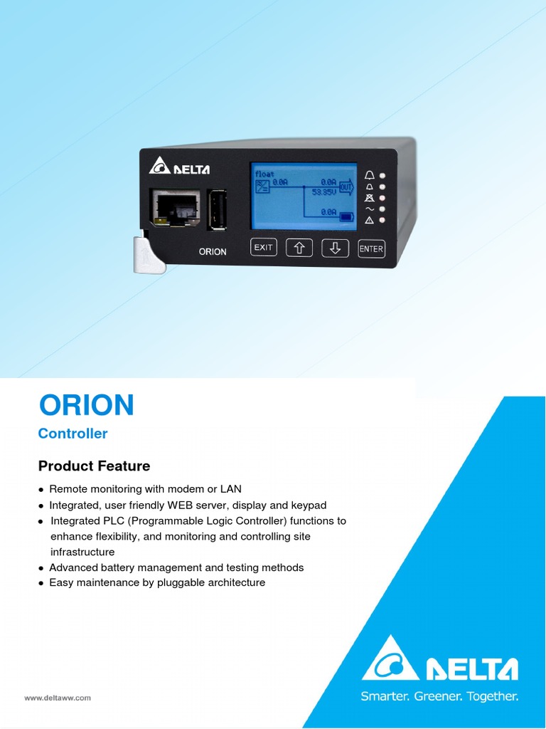 FactSheet TPS Controllers ORION en | PDF | Programmable Logic Controller | Rectifier