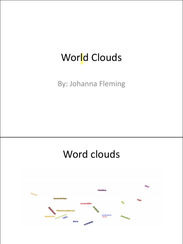 Word Clouds | PDF