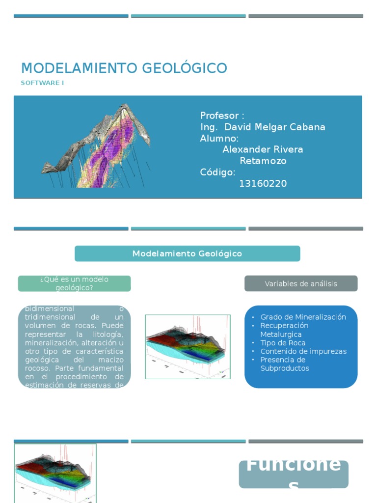 Modelamiento Geológico y Variables Clave | PDF