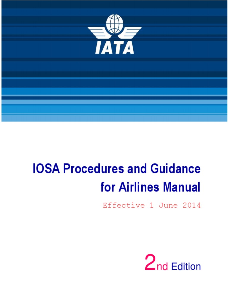 Procedures and Guidance For Airlines Manual ED 2 May2014 | PDF ...