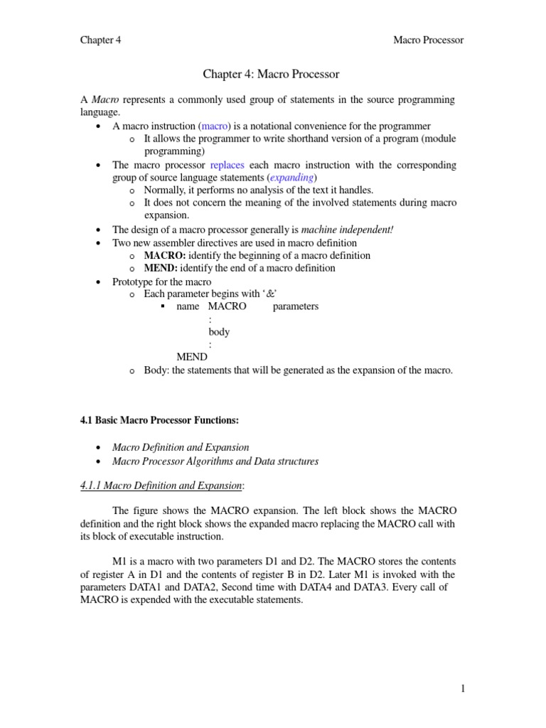 Ss Macro Processor Pdf Macro Computer Science Parameter Computer Programming
