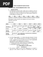 Ejercicios Valor Presente Neto | PDF | Valor presente neto | Dinero