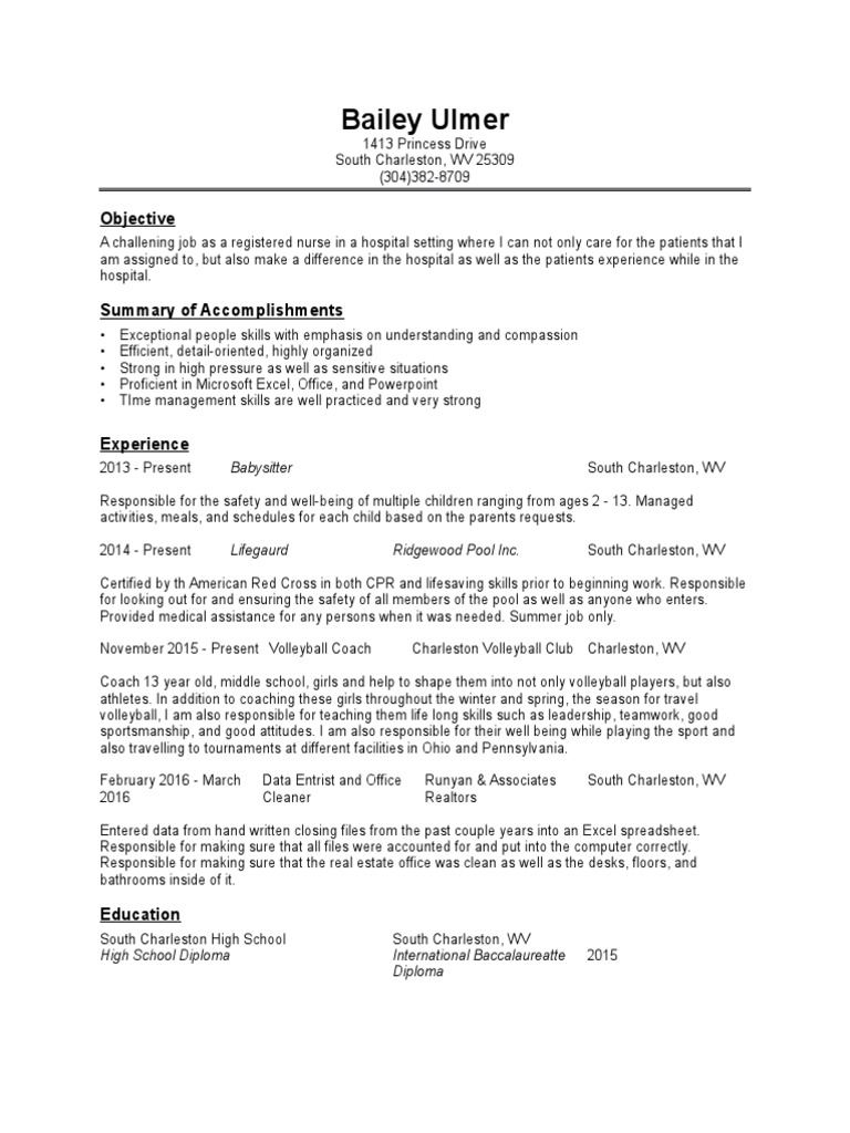 Optimal Resume | PDF | Health Care | Medicine