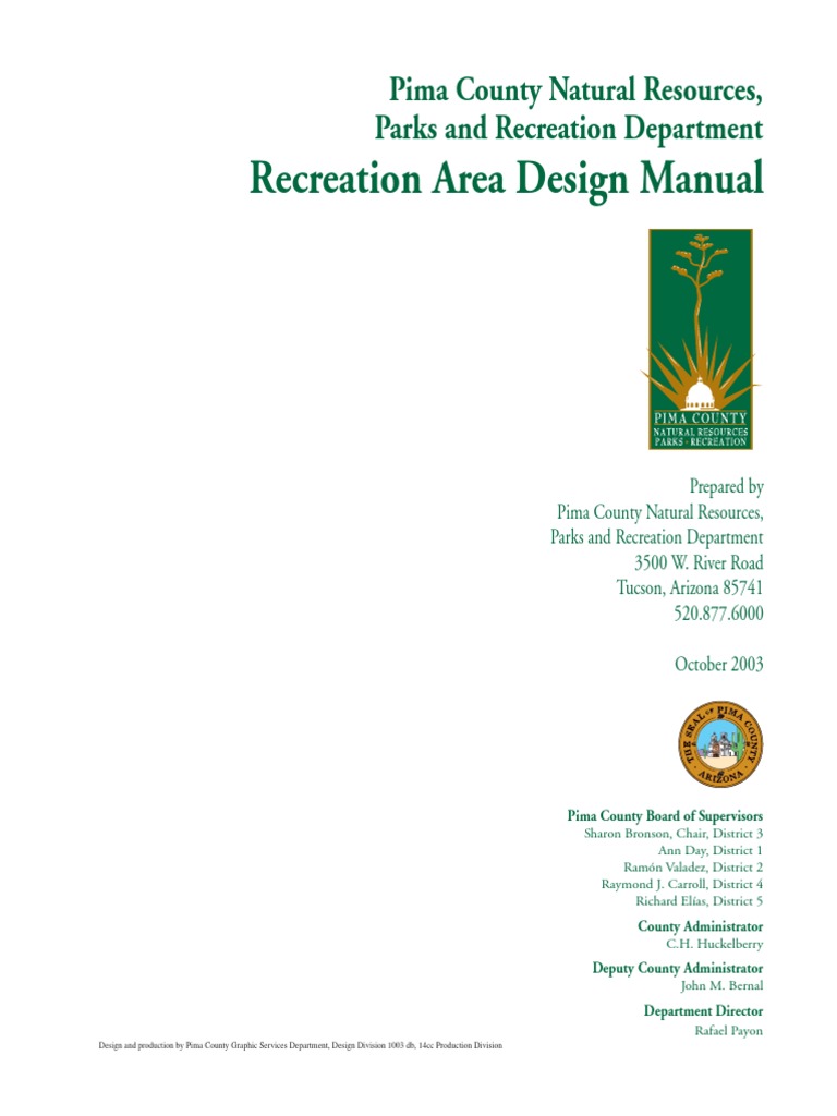 Rec Area Design Manual | PDF | Parks | Trail