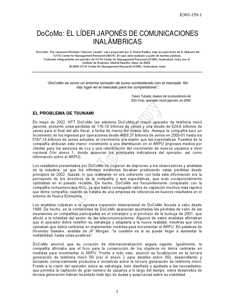 Docomo PDF | PDF | Teléfonos móviles | 3 G