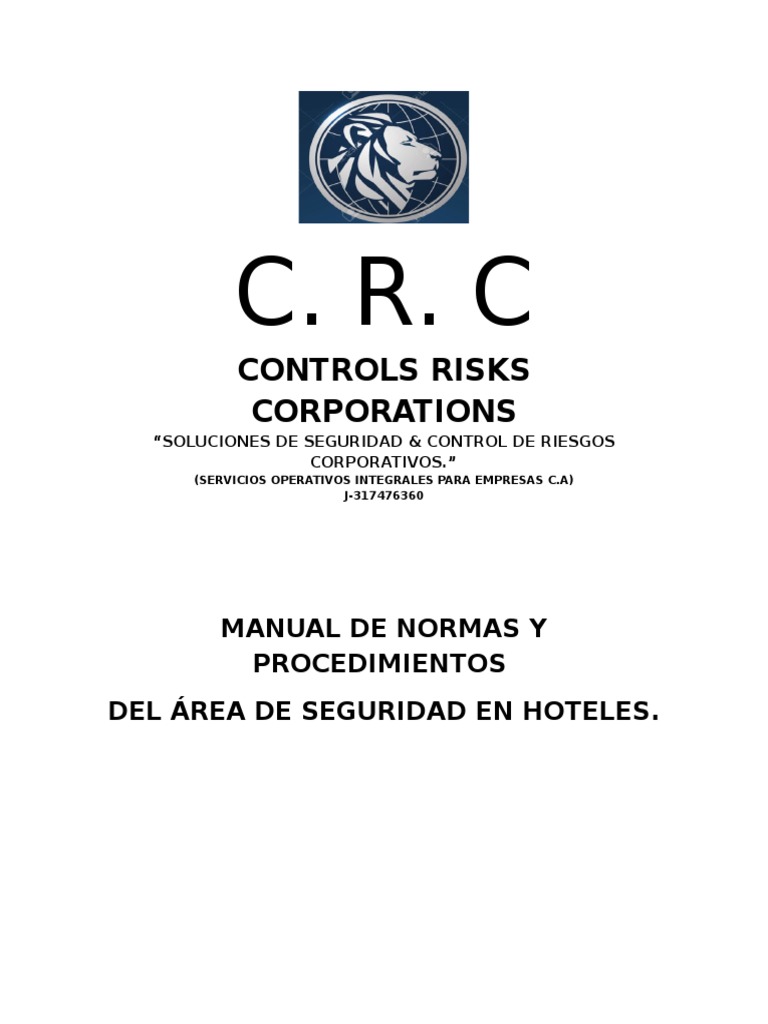 Manual de Normas y Procedimientos de Seguridad para Hoteles | PDF ...