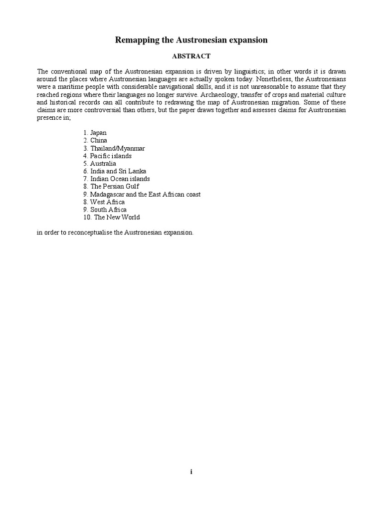 Remapping The Austronesian Expansion | PDF | Polynesia | Languages