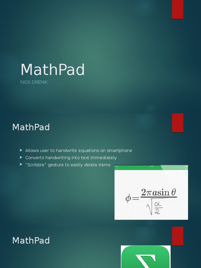 MathPad: Handwriting to Math Text | PDF | Art