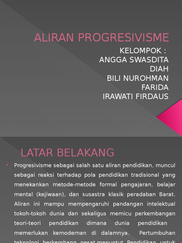 Aliran Progresivisme | PDF | Ilmu Sosial