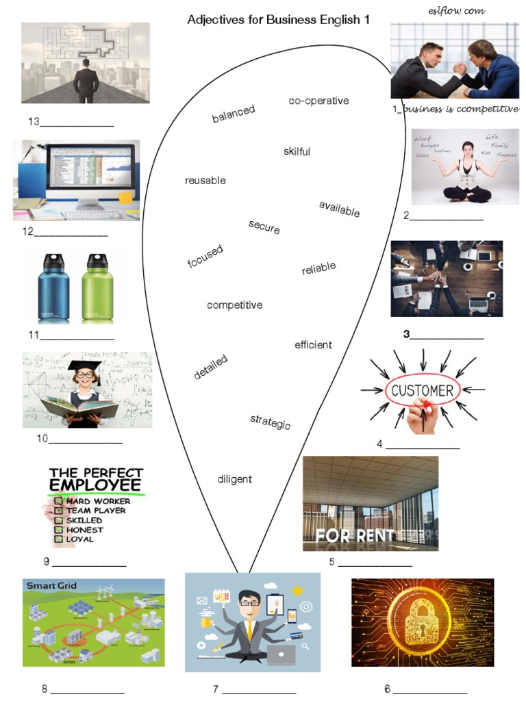Business English Adjectives Guide | PDF