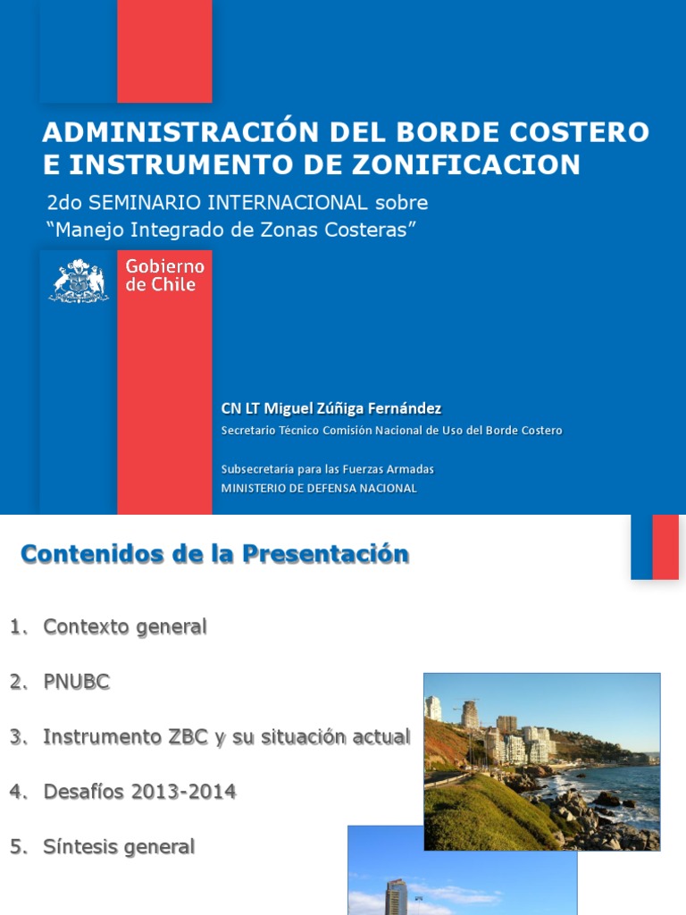 Zonificación del Borde Costero en Chile | PDF | Chile | Zona litoral