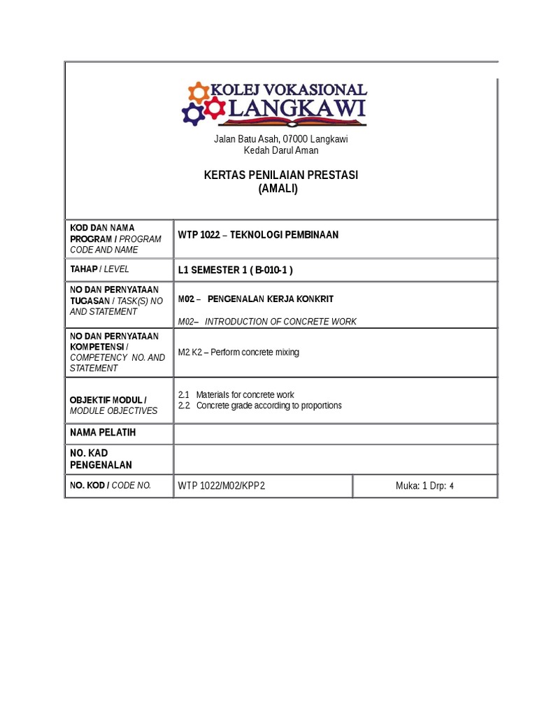 KPP2 Penilaian Prestasi | PDF