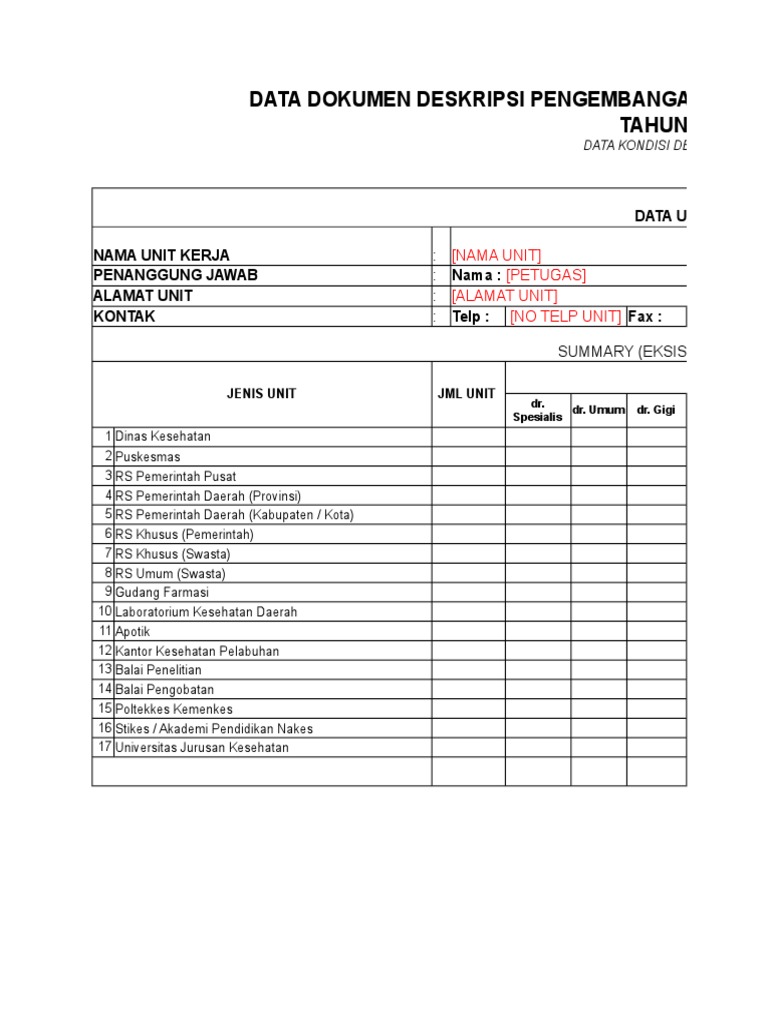 Pemetaan Nakes Puskesmas Beringin Raya | PDF