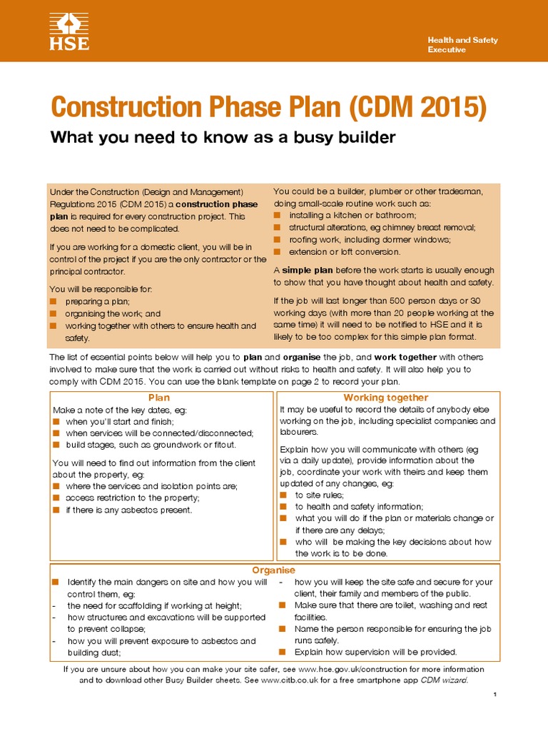 cis80 UK construction phase plan.pdf | Safety | Wellness