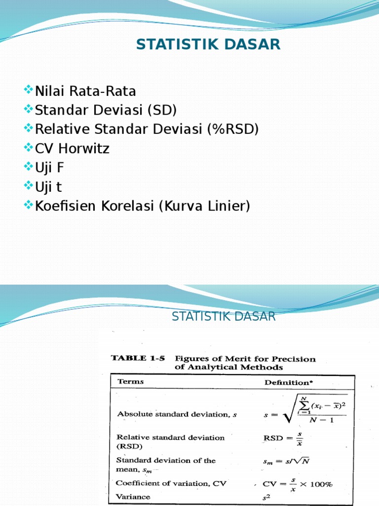 Statistik Dasar | PDF