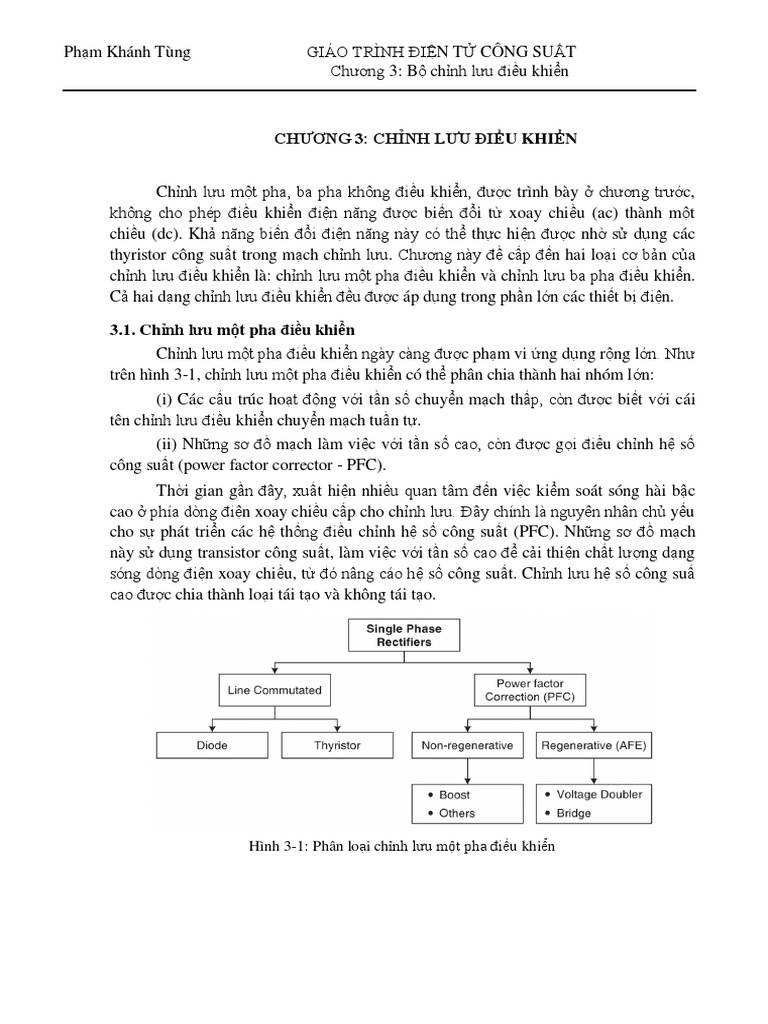 GT Dien Tu Cong Suat - Chuong 3 - Chinh Luu Dieu Khien PDF | PDF