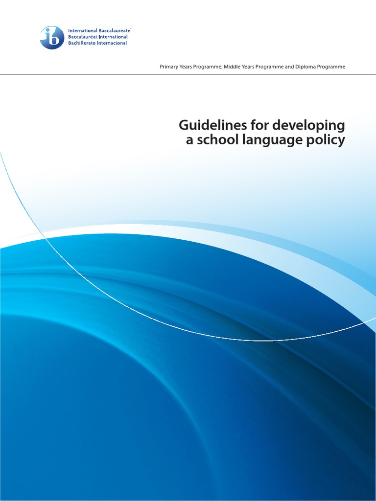 Guidelines For Developing A School Language Policy | PDF | Compassion ...